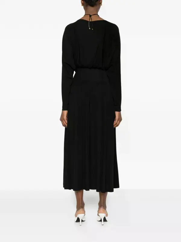 TOTEME Boat-neck Midi Dress - Black