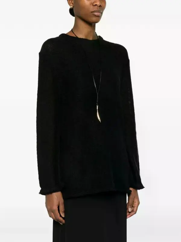 TOTEME Open Weave Sweater - Black