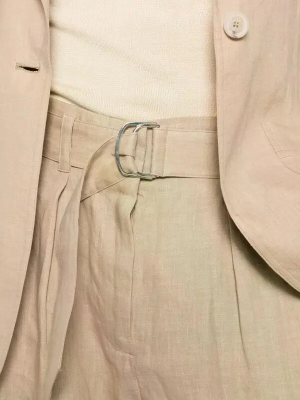PANICALE Belted Pleated Trousers