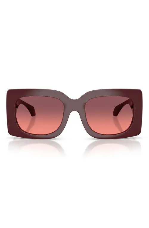Versace 54mm Square Sunglasses - Burgundy