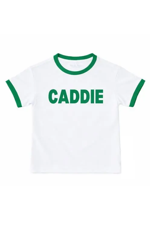 BITS & BOWS Caddie T-shirt - White/green