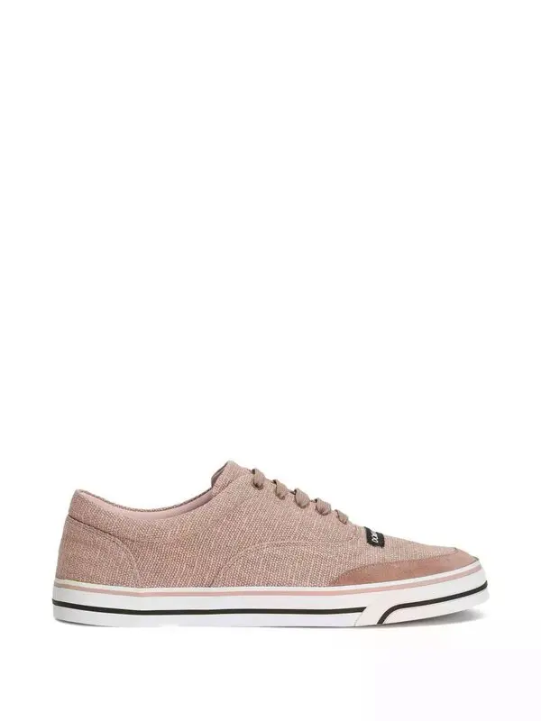 Dolce & Gabbana Logo Patch Sneakers - Pink