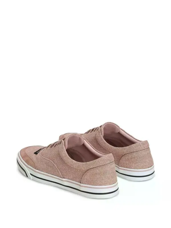 Dolce & Gabbana Logo Patch Sneakers - Pink