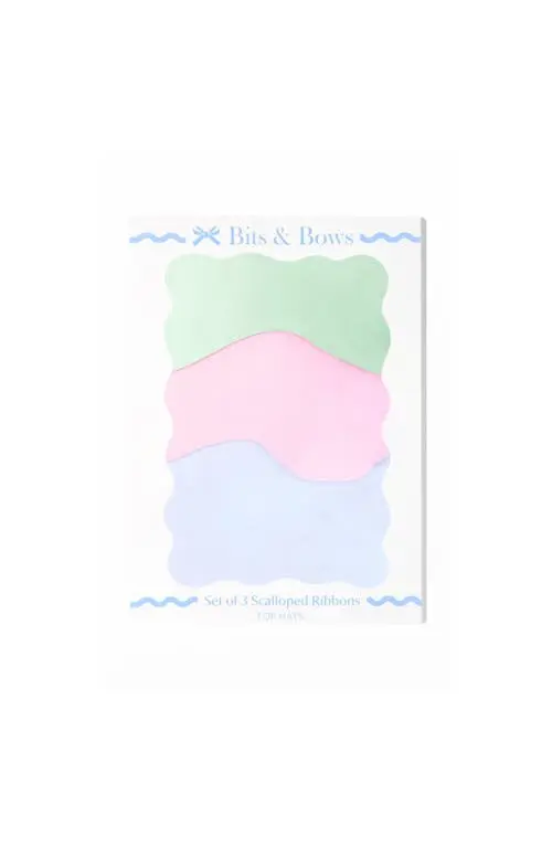 BITS & BOWS Pretty In Pastel Ribbon Set - Pastel Pink/green/blue