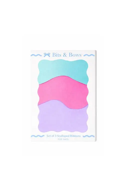 BITS & BOWS Pretty In Pastel Ribbon Set - Pink/aqua/purple