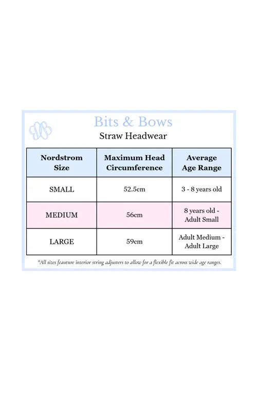 BITS & BOWS The Harbor Straw Hat - Blue