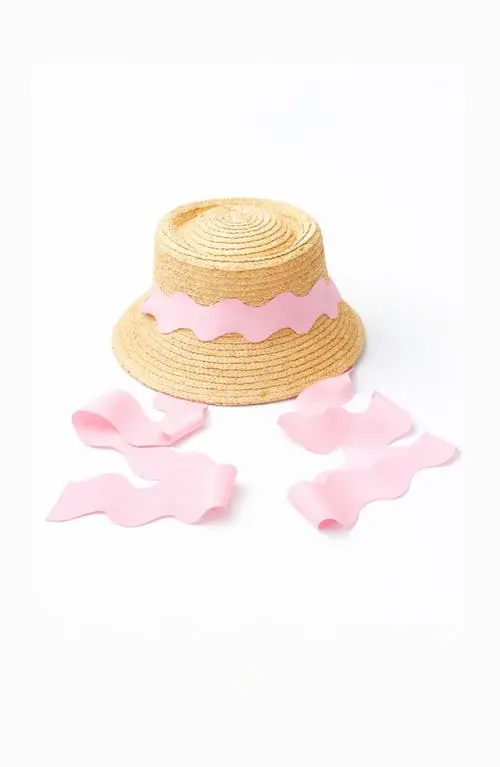 BITS & BOWS The Harbor Straw Hat - Pink