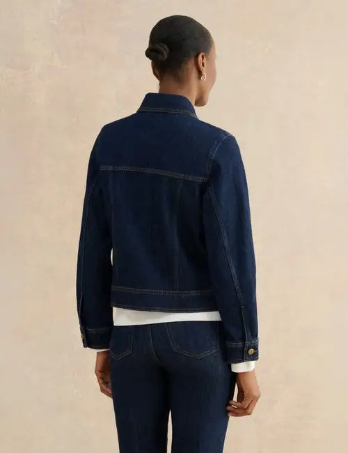 HOBBS LONDON Vivienne Denim Jacket - Indigo