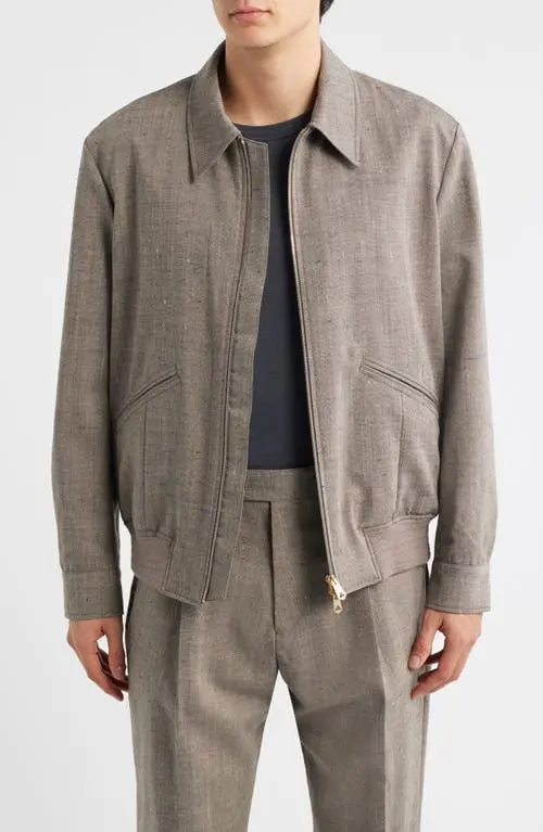 Paul Smith Regular Fit Wool Blend Jacket - Beige