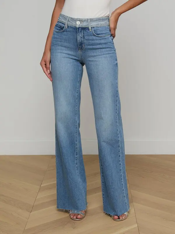 L'Agence Louane Wide-leg Flare Jean