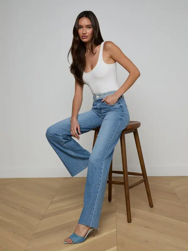 L'Agence Louane Wide-leg Flare Jean
