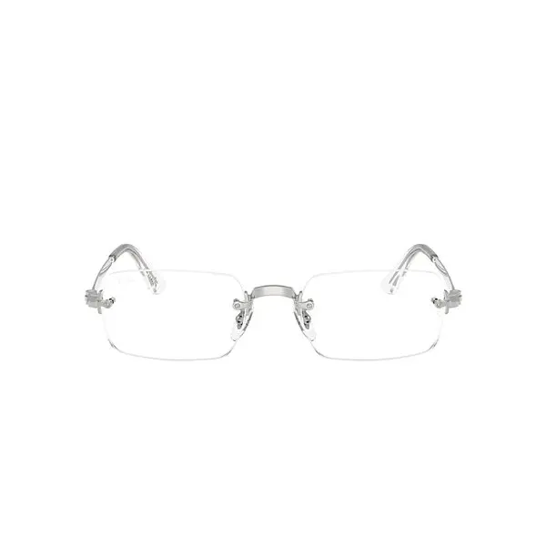 Ray-ban Rimless Rectangle Eyeglasses - Silver