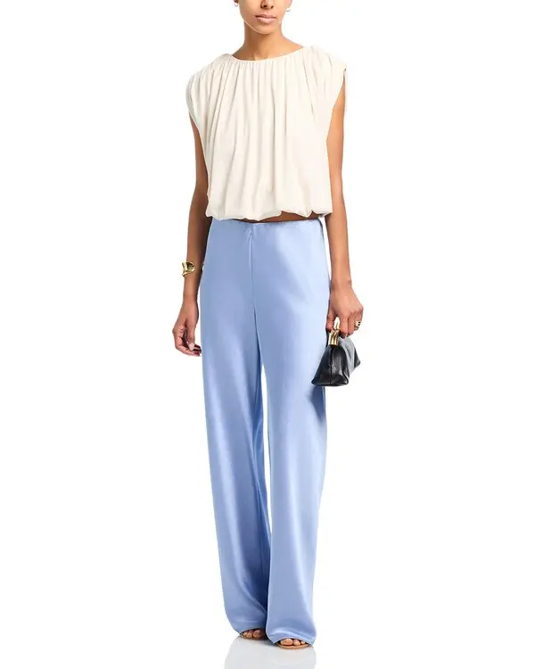 Line & Dot Vireo Draped Top