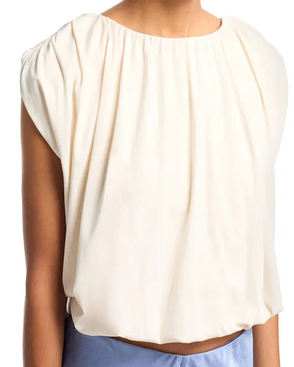Line & Dot Vireo Draped Top