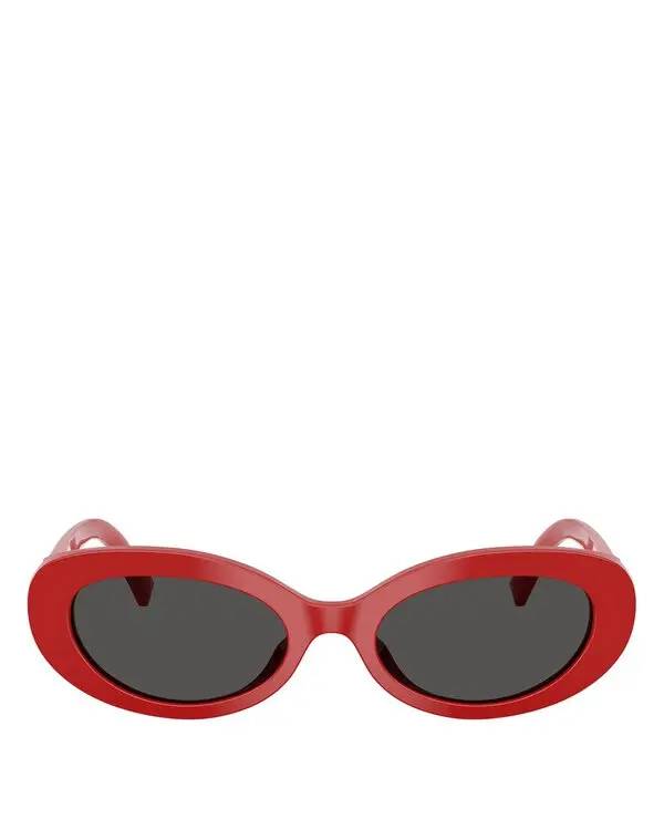 Dolce & Gabbana Oval 53mm Sunglasses - Red