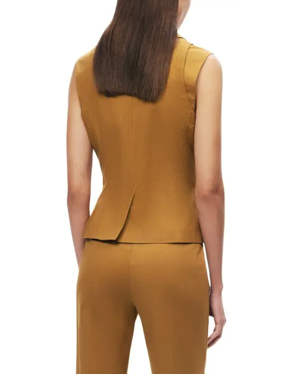 NOCTURNE Tailored Double-breasted Vest - Camel