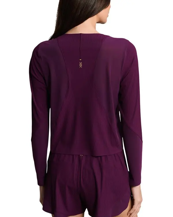 RHONE Lightspeed Ribbed Top - Dark Berry