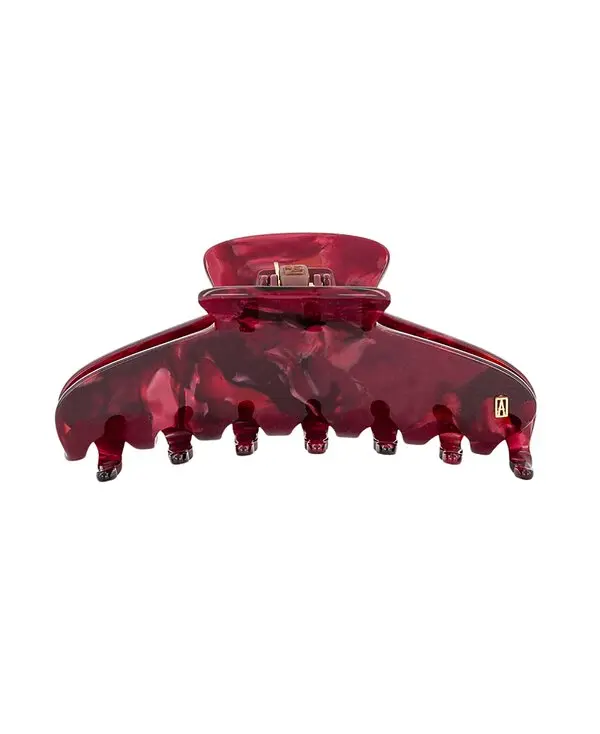 Alexandre De Paris Effet Speciaux Large Acetate Hair Clip - Red