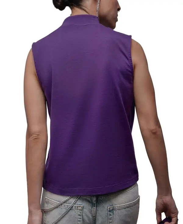 WILDFANG Everyday Mock Neck Tank - Plum