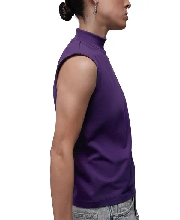 WILDFANG Everyday Mock Neck Tank - Plum
