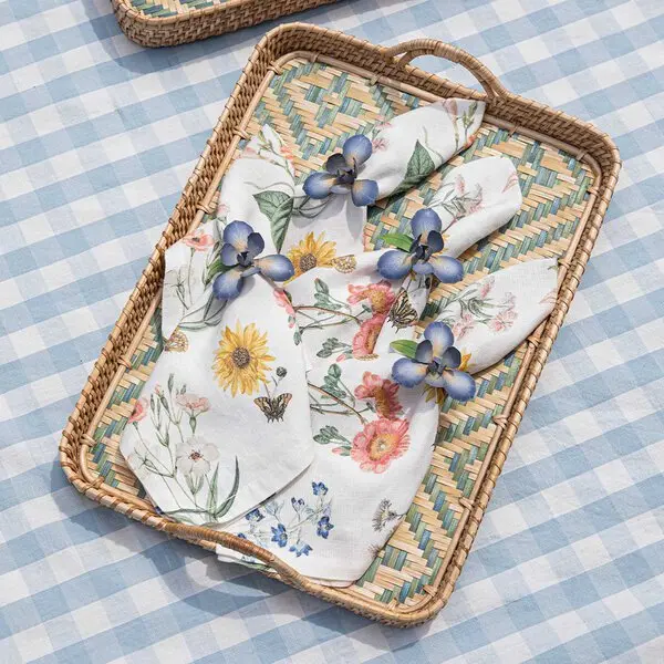 JULISKA Meadow Walk Iris Napkin Ring, Set Of 4