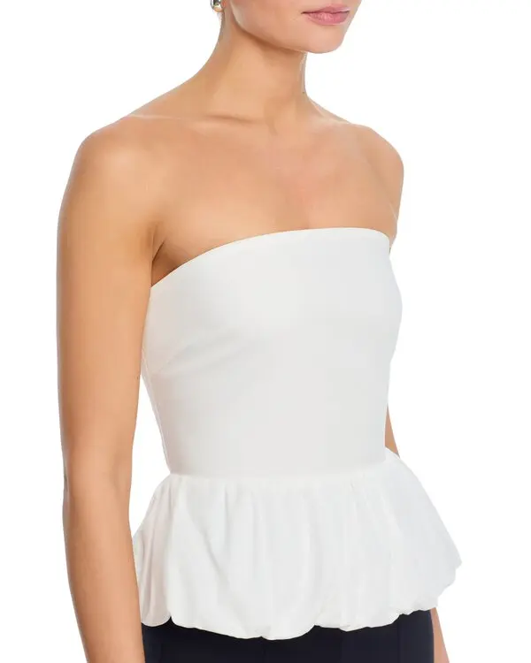 LUCY PARIS Ariana Strapless Top - White