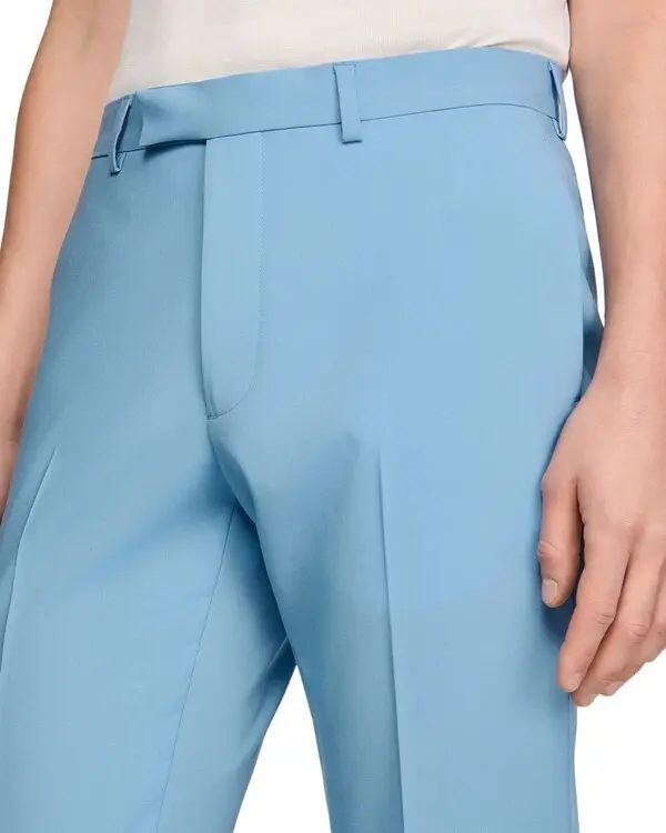 Sandro Wool Suit Trousers - Sky Blue