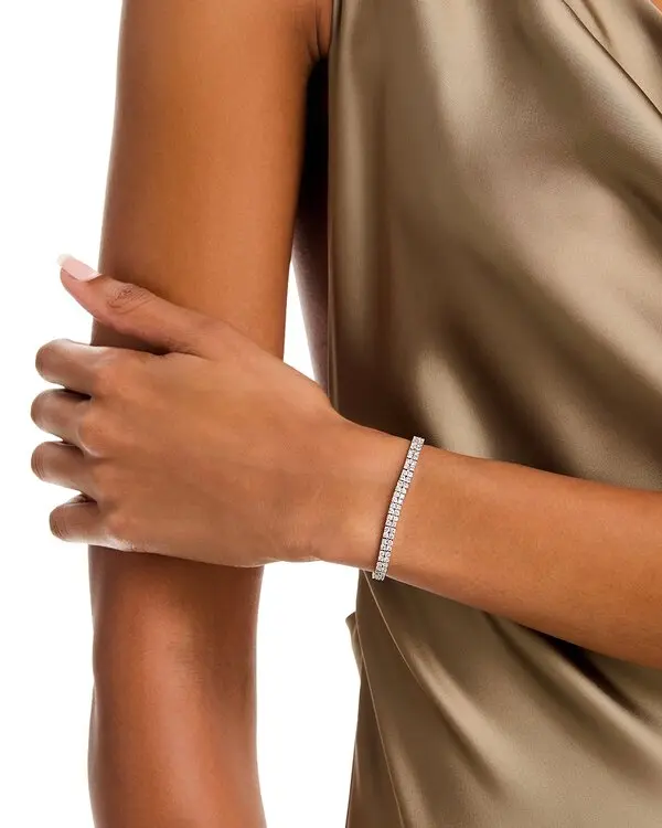 Bloomingdale'S Diamond Double Row Bracelet 4.0 Tcw