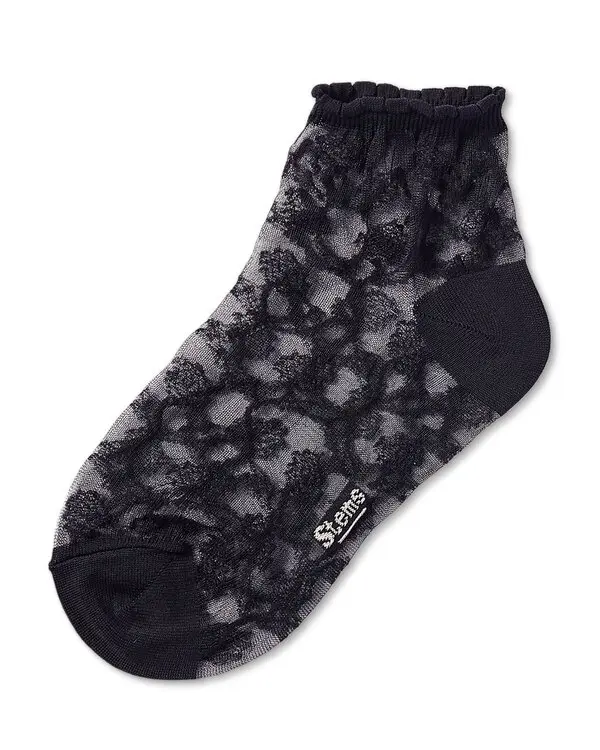 STEMS Sydney Sheer Lace Socks - Black