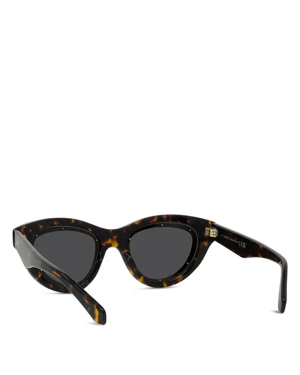 Loewe Cat Eye Sunglasses, 53mm - Shiny Dark Havana/solid Smoke