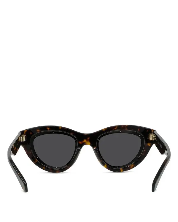 Loewe Cat Eye Sunglasses, 53mm - Shiny Dark Havana/solid Smoke