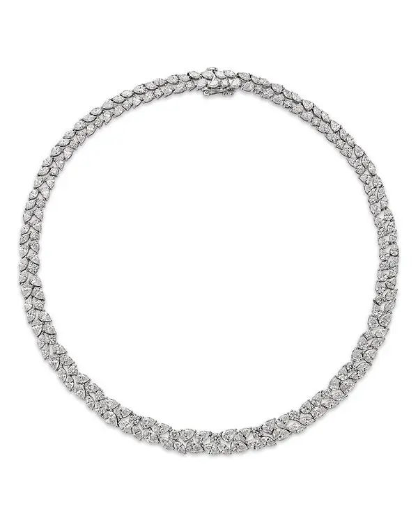 Bloomingdale'S Luxe Collection Certified Lab Grown Diamond Collar Necklace In 14k 30 Tcw - White Gold