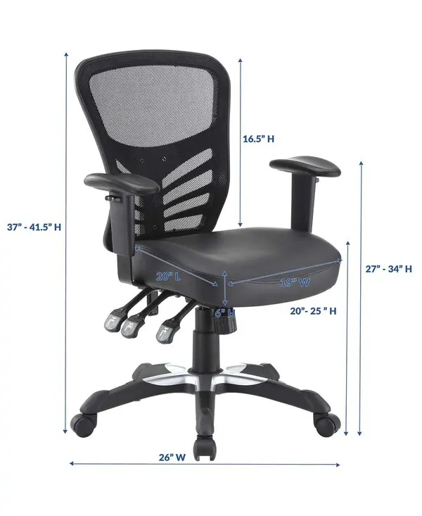 MODWAY Articulate Vinyl Office Chair