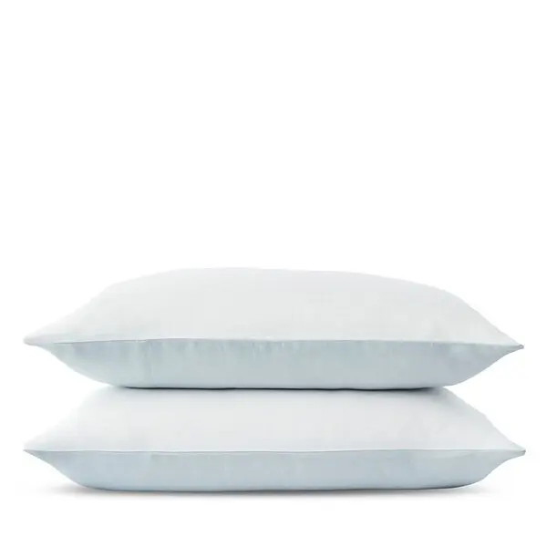 CHRISTY Cavendish Luxury Soft Linen Pillowcase Pair, King Exclusive - Blue