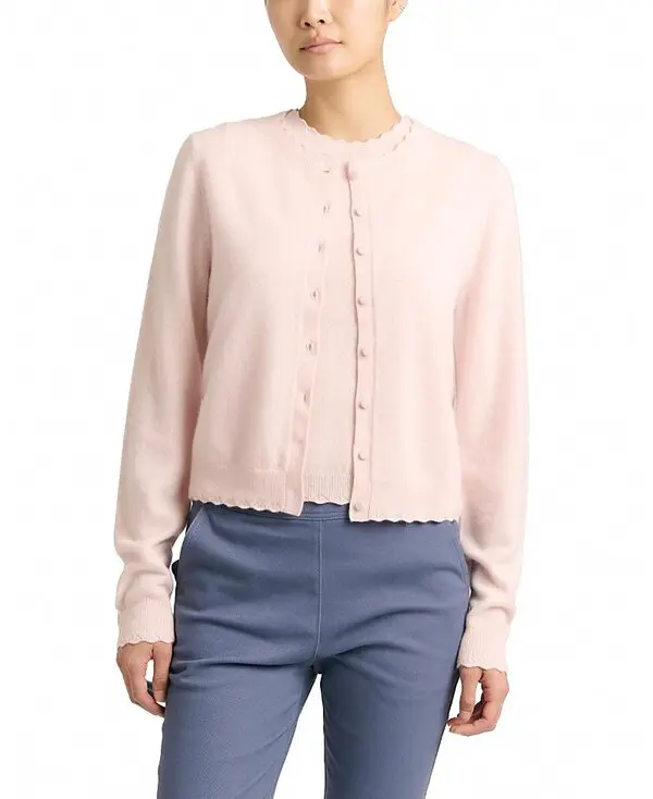 CARTOLINA Lucy Cashmere Cardigan - Shell Pink