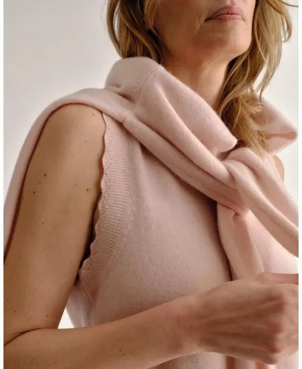 CARTOLINA Lucy Cashmere Cardigan - Shell Pink