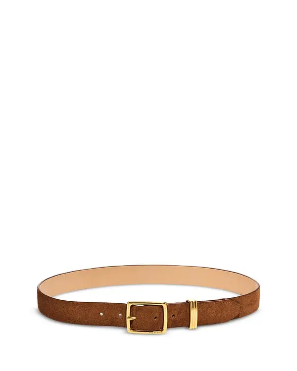 Rag & Bone Ex Boyfriend 2.0 Suede Belt - Brown