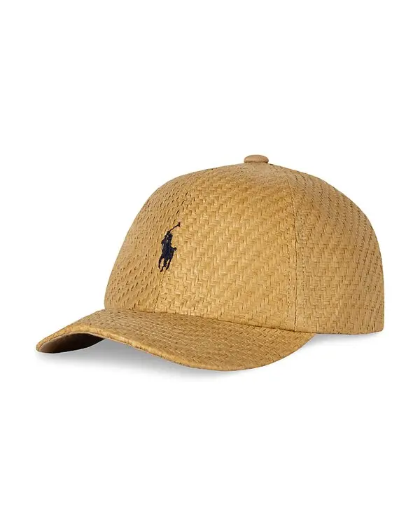Polo Ralph Lauren Straw Baseball Cap - Cafe Tan