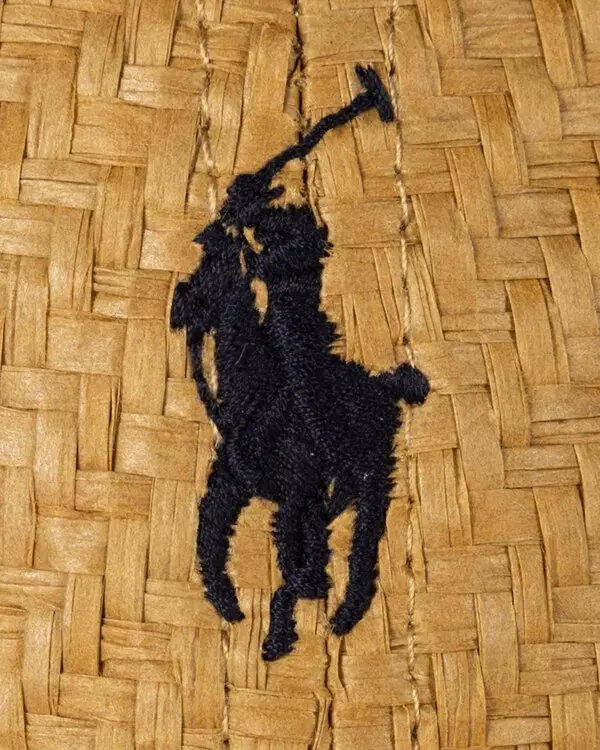 Polo Ralph Lauren Straw Baseball Cap - Cafe Tan