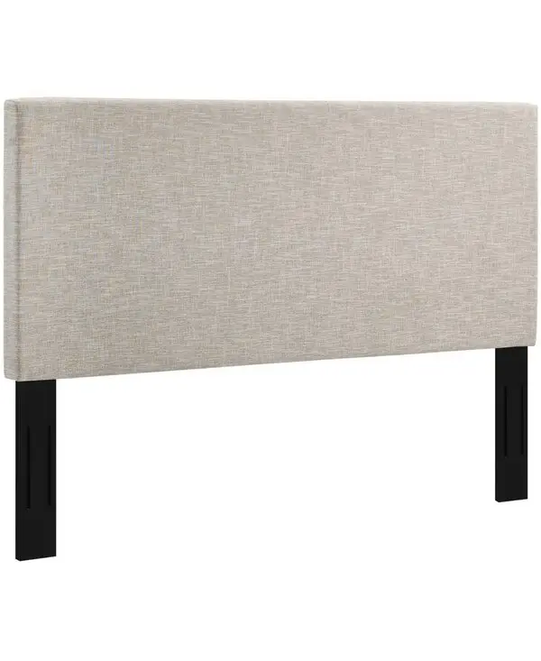 MODWAY Taylor Upholstered Linen Fabric Headboard - Beige
