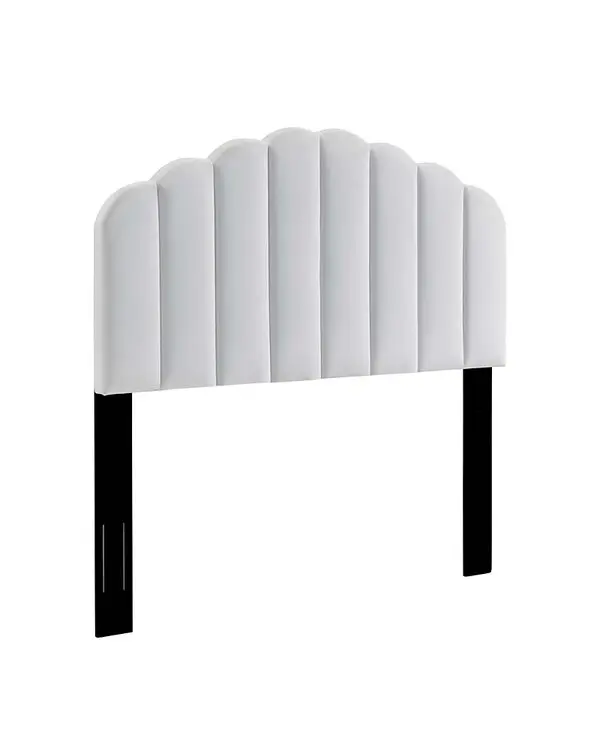 MODWAY Veronique Performance Velvet Headboard - White