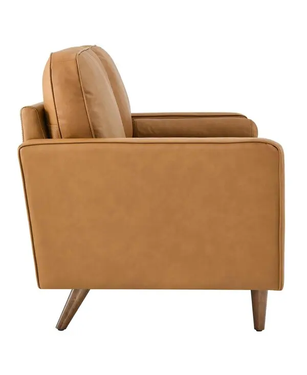 MODWAY Valour Leather Loveseat - Tan