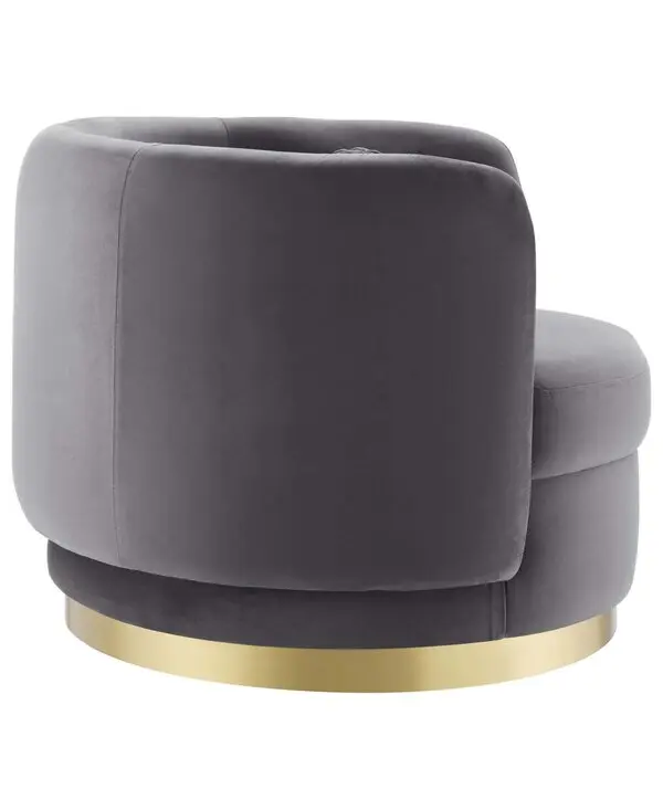 MODWAY Relish Performance Velvet Swivel Chair
