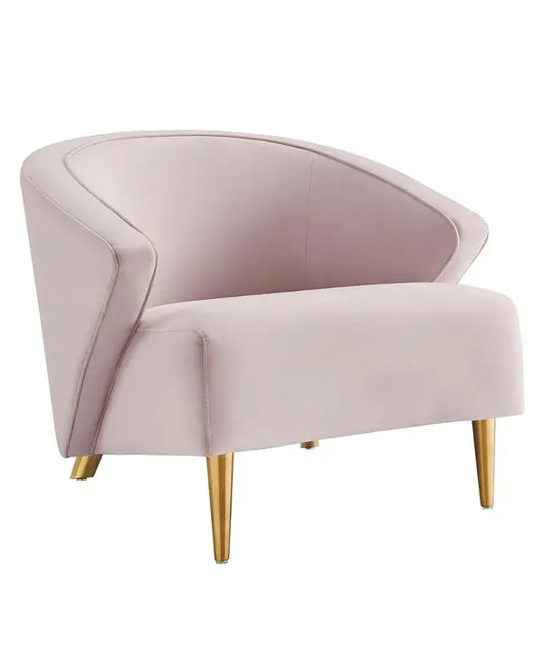 MODWAY Odyssey Performance Velvet Armchair - Pink