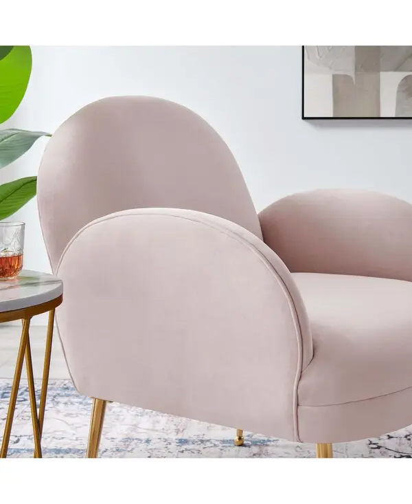 MODWAY Transcend Performance Velvet Armchair - Pink