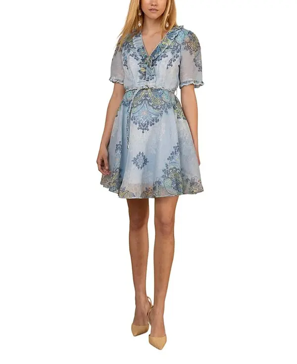 Hale Bob Micah Organza Dress - Blue