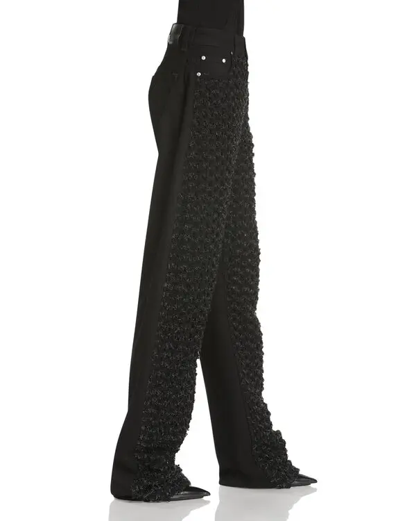 Stella McCartney Mid Waist Laser Boucle Relaxed Curve Jeans
