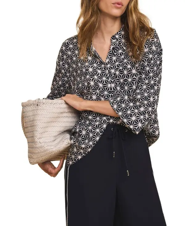 Mint Velvet Geometric Print Resort Shirt