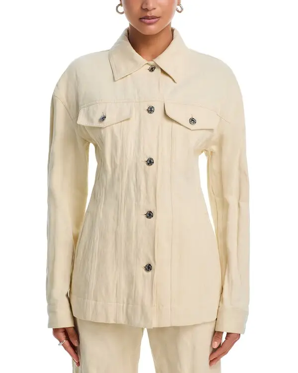 Helmut Lang Crinkled Trucker Jacket - Muslin