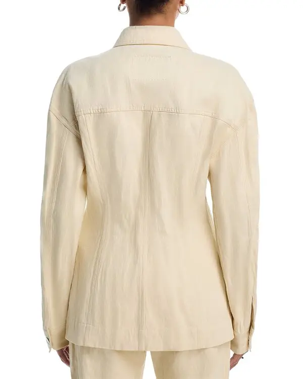 Helmut Lang Crinkled Trucker Jacket - Muslin